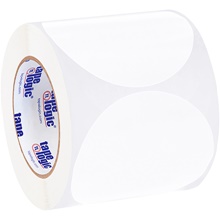 4" White Inventory Circle Labels | Brandt Box