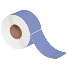 4 x 8" Purple Thermal Transfer Labels | Brandt Box